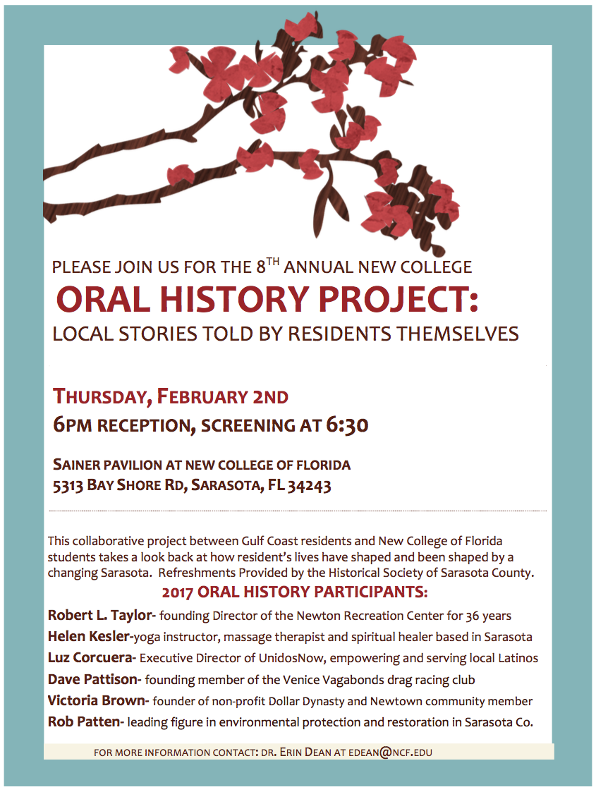 2017 Oral History Project Reception – The Historical Society of ...